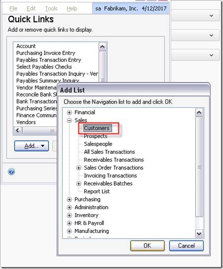 About Dynamics, Development and Life: Adding Quicklinks for Manually or ...